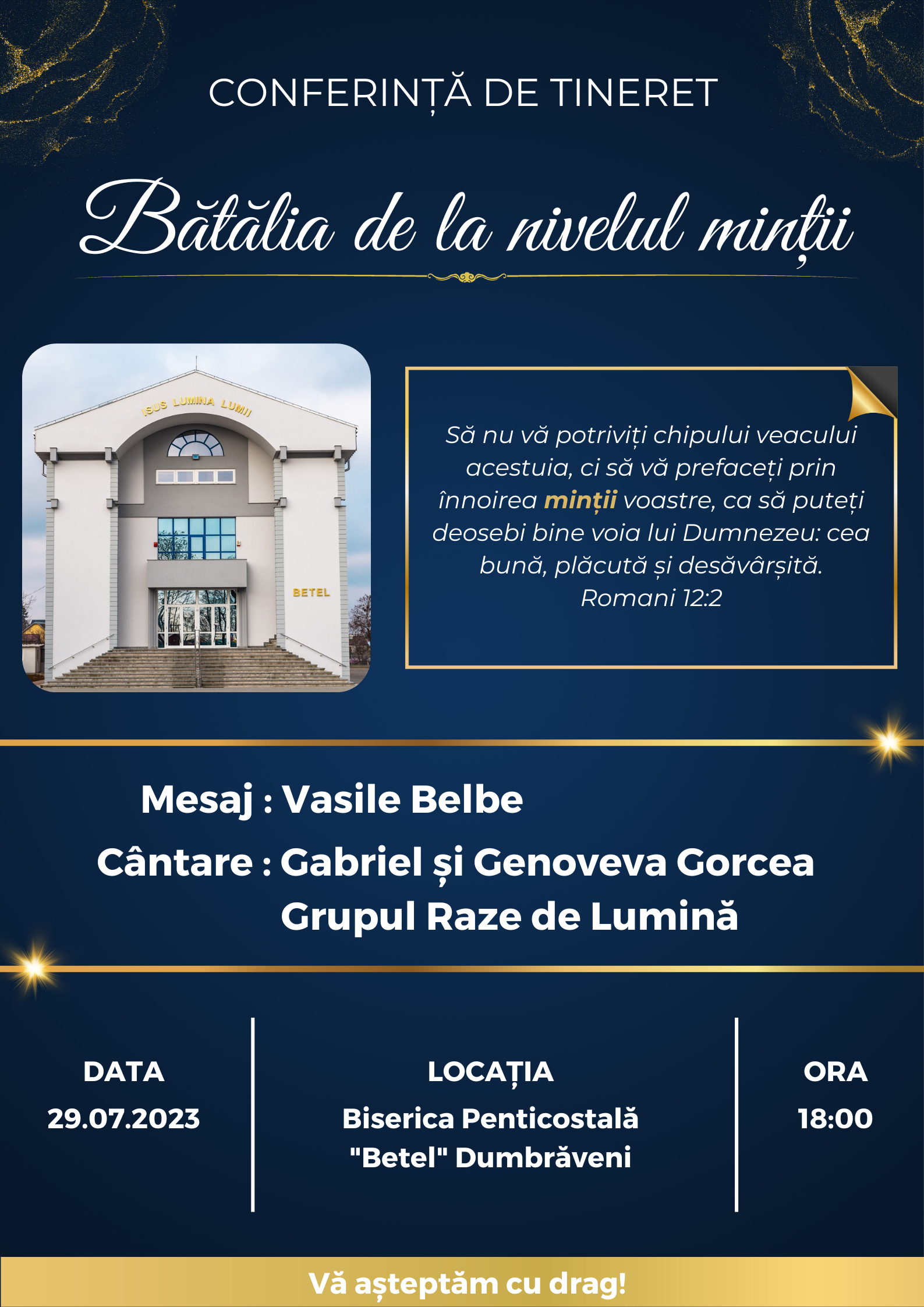 Conferință de Tineret – BISERICA PENTICOSTALĂ BETEL